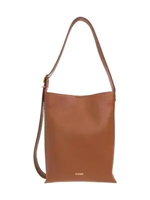 JIL SANDER Leather Shoulder Bag - Brown