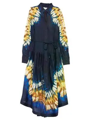 ALEMAIS Tie-dye Maxi Dress - Blue