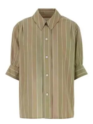 JIL SANDER Striped Poplin Shirt - Neutrals