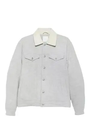 Eleventy Collared Wool Jacket - Grey