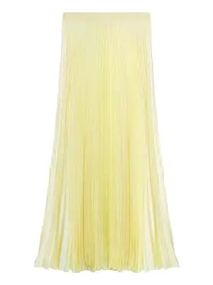 Simkhai Melanie Pleated Midi Skirt - Yellow