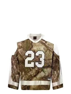 JORDAN Camouflage-pattern T-shirt - Brown