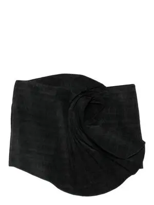 Magda Butrym Ruched Draped Mini Skirt - Black