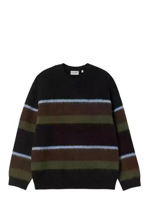 Carhartt Work In Progress Striped-pattern Sweater - Black