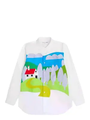 Comme Des Garçons Cotton Shirt - White