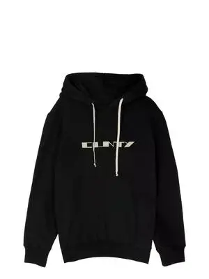 Rick Owens Lettering Hoodie - Black