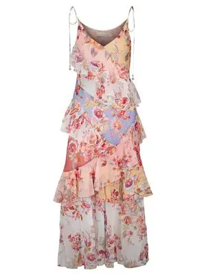 Zimmermann Awaken Floral-print Maxi Dress - Neutrals