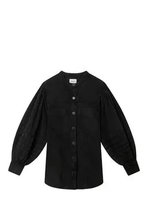 MARANT ETOILE Milleda Patch-pocket Shirt - Black