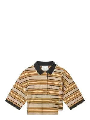 MARANT ETOILE Isalyne Striped Top - Neutrals