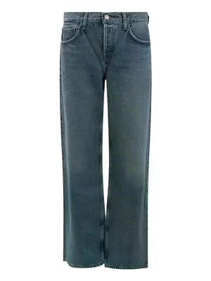 AGOLDE Five-pocket Straight Leg Jeans - Blue