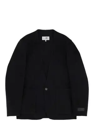 MAISON MARGIELA Single-breasted Wool Jacket - Black