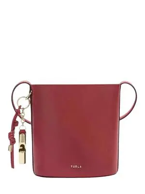 Furla Roxie Charm Leather Bucket Bag - Red