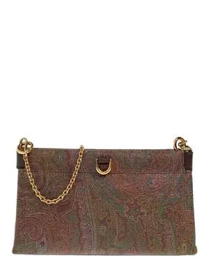 Etro Paisley Print Mini Clutch - Brown