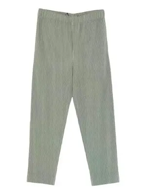 Issey Miyake Pleated Trousers - Green