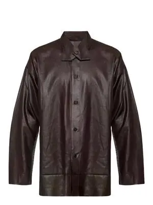 Issey Miyake Long-sleeved Buttoned Shirt - Brown