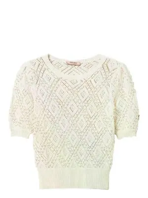 TWINSET Diamond-Pattern Top