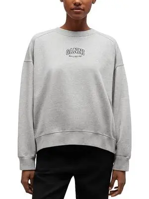 GANNI Isoli Crewneck Sweatshirt - Paloma