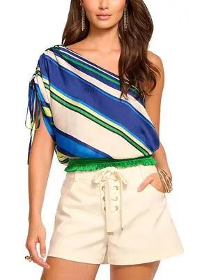 Ramy Brook Delara Top - Ultramarine Stripe