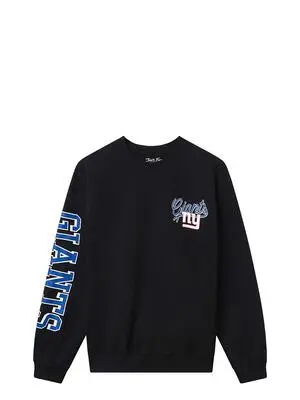 Junk Food Clothing Nfl New York Giants Glitter Fleece Sweatshirt - Black