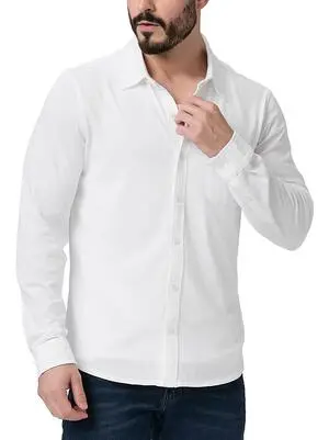 Paige Cosgrove Long Sleeve Button Front Shirt - White