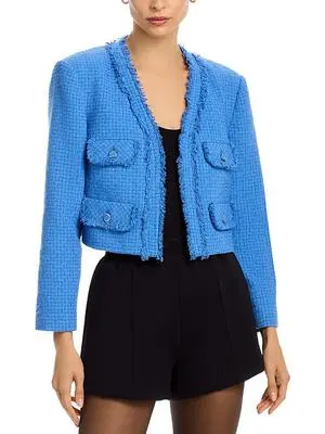 MILLY Serena Boucle Jacket - Blue