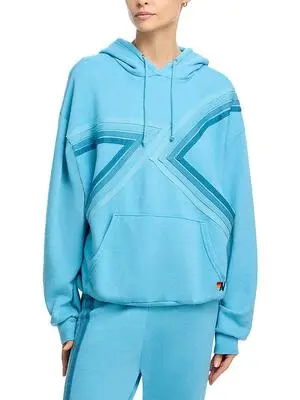 Aviator Nation Blaze Pullover Hoodie Aquamarine/aqua