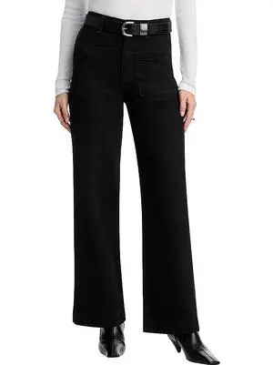 ASKK NY Sailor High-rise Wide-leg Jeans - Black Resin