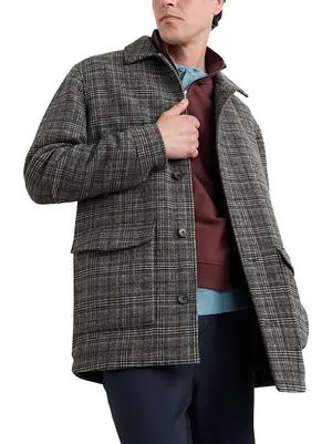SEASALT CORNWALL Rowlocks Checked Coat - Venwyn Iron Ore