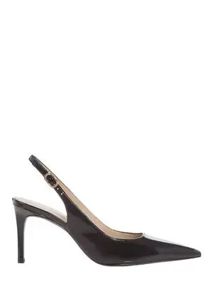 STUART WEITZMAN Power Slingback Pumps - Black Patent