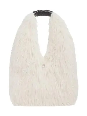 Apparis Colette Fringe Faux Fur Bag - Ivory