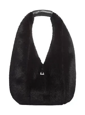 Apparis Colette Shaved Faux Mink Bag - Noir