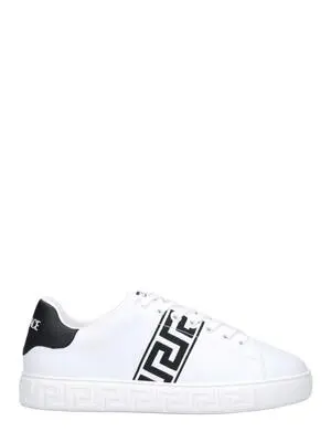 Versace Greek Embroidery Sneakers - White