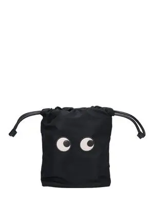 ANYA HINDMARCH Eyes Bucket Pouch - Black