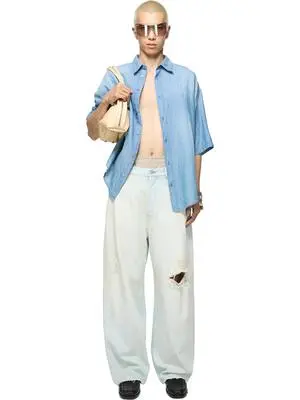 Acne Studios Acne Studios 2023M FN Shorebreak Jeans Light Blue,white