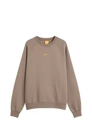 Nike X Nocta Cardinal Stock Crew Fleece Sweatshirt - Olive Grey/yellow Ochre