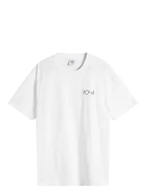 POLAR SKATE CO. Happy Sad Fill Logo T-shirt - White