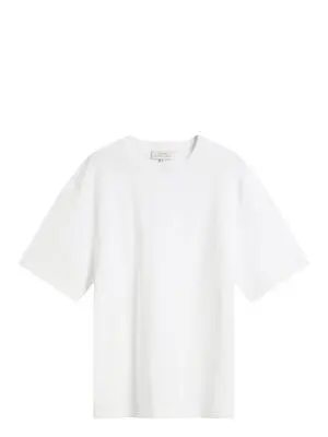 Studio Nicholson Lay Branded Boxy Fit T-shirt - Optic White