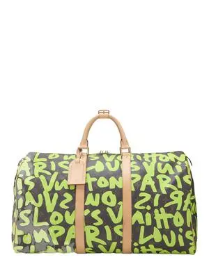 LOUIS VUITTON Stephen Sprouse X Monogram Graffiti Keepall 50 - Green