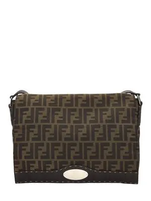 Fendi Zucca Selleria Messenger - Brown