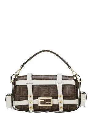 Fendi Coated Cage Baguette White