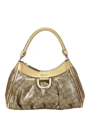 Gucci Crystal D-ring Abbey Shoulder Bag - Gold