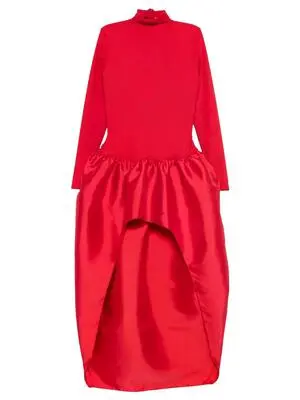 ATU BODY COUTURE Long-sleeve Asymmetric Dress - Red