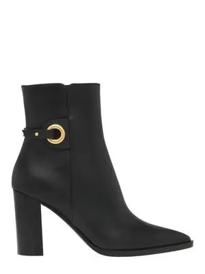 GIANVITO ROSSI Granada Leather Booties - Black - Calf
