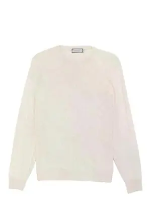 Canali Textured Crew-neck Sweater - Neutrals