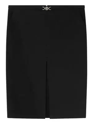 VERSACE Wool Midi Skirt