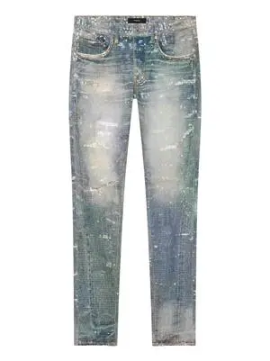 PURPLE BRAND Sequin Embellished Jeans - Blue