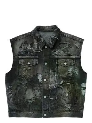 THUG CLUB Buttoned Gilet