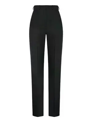 ANOUKI Pressed-crease Trousers - Black