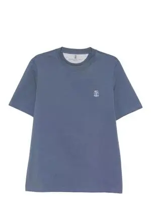 Brunello Cucinelli Short-sleeve T-shirt Blue
