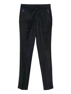 Etro Zip-pocket Pleated Trousers - Blue
